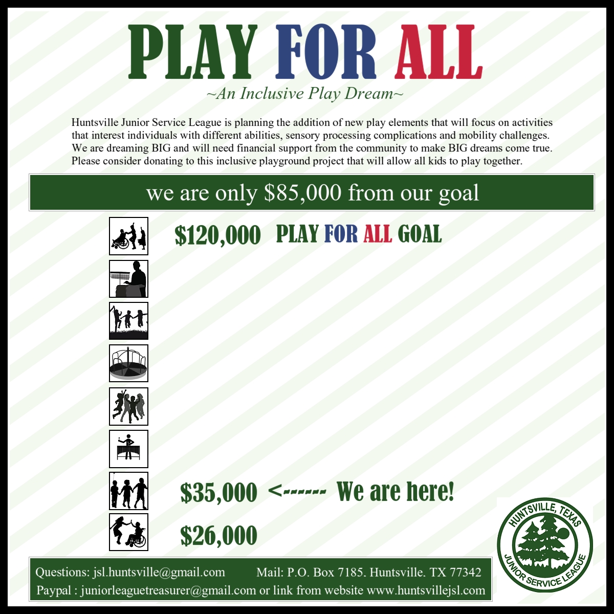 Play for All donation tracker | Huntsville Junior Service League